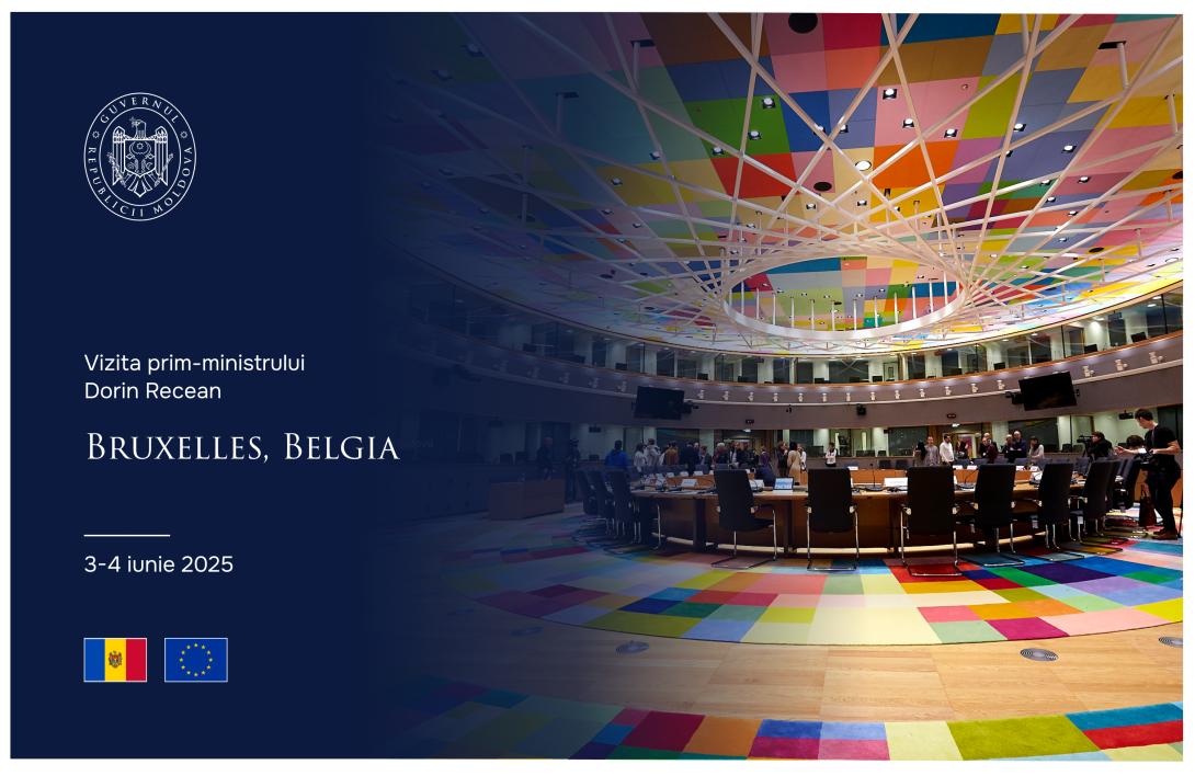 Prim-Ministrul Dorin Recean Conduce Delegația Republicii Moldova La Bruxelles, La Cea De-A Noua ...